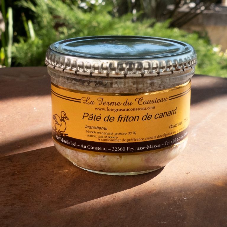 Pâté de fritons 180g – Foie Gras au Cousteau